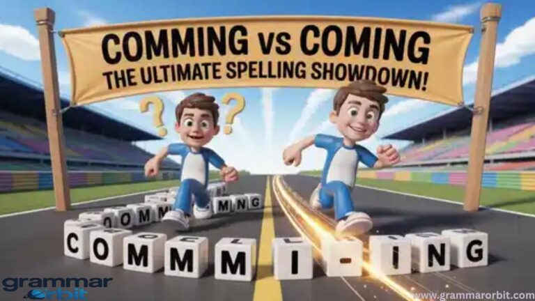 Comming vs Coming: Easy Grammar and Spelling Guide - Grammar Orbit