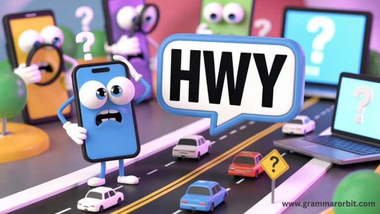 HWY Meaning in Text and Definition - Grammar Orbit