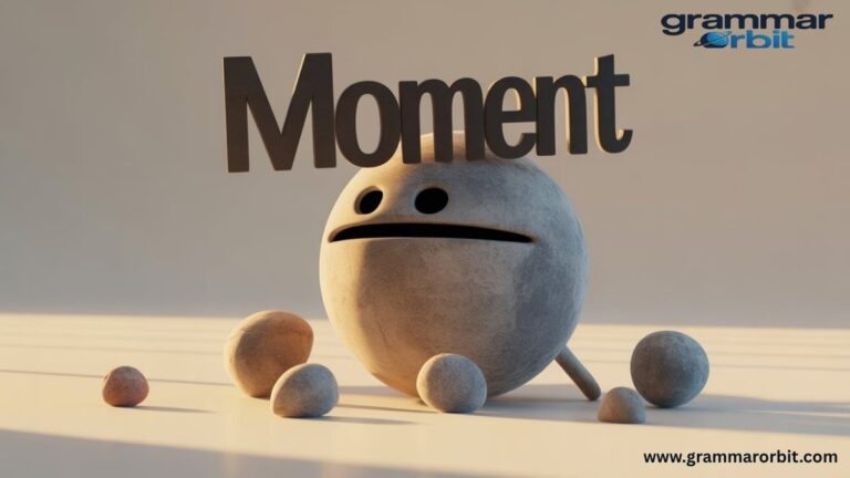 Moment vs Momment Spelling, Definition, and Usage - Grammar Orbit