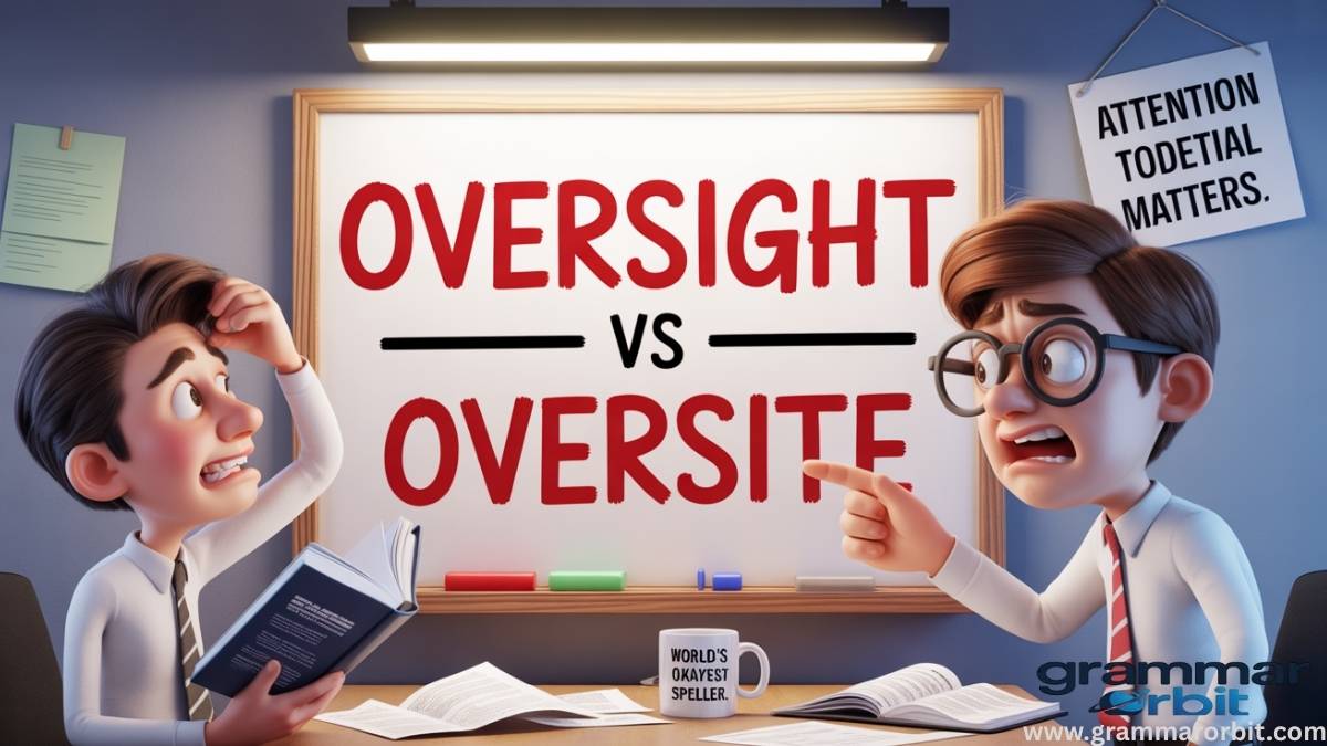 Learn the Difference Between Oversight vs Oversite - Grammar Orbit