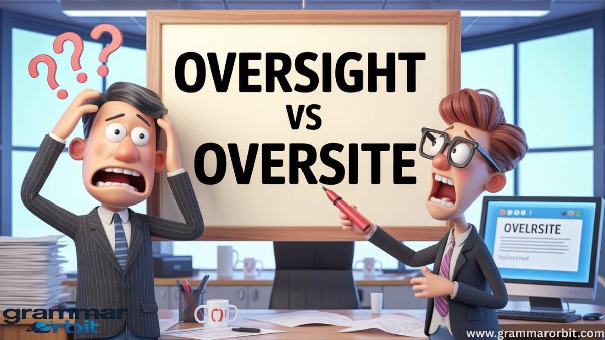 Learn the Difference Between Oversight vs Oversite - Grammar Orbit