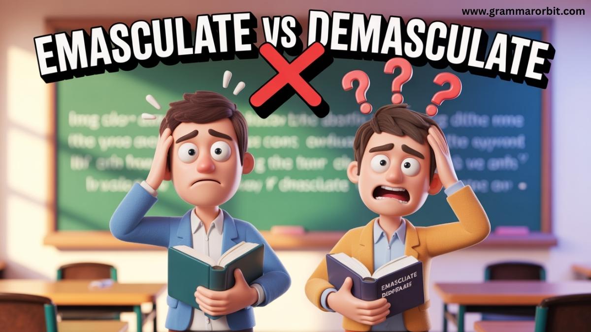 Emasculate vs Demasculate The Complete Guide - Grammar Orbit