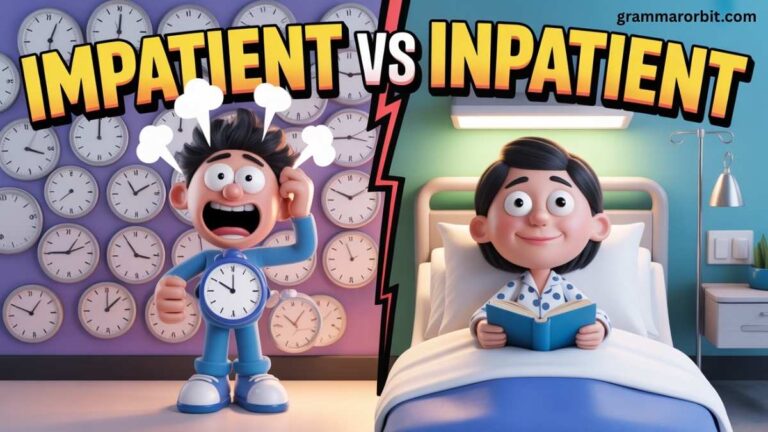 Impatient vs Inpatient: Understanding the Key Differences - Grammar Orbit