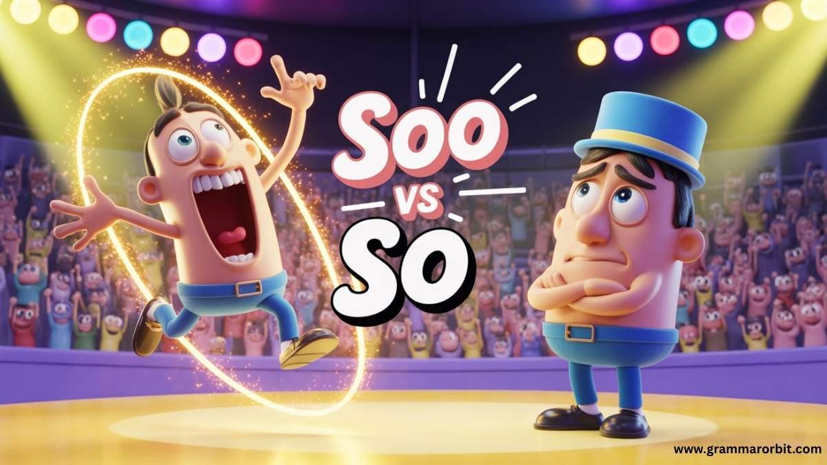 Soo vs So What’s the Difference? - Grammar Orbit