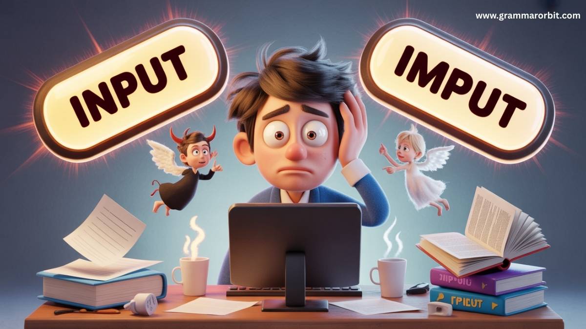 Input or Imput Which One Is Actually Correct? - Grammar Orbit