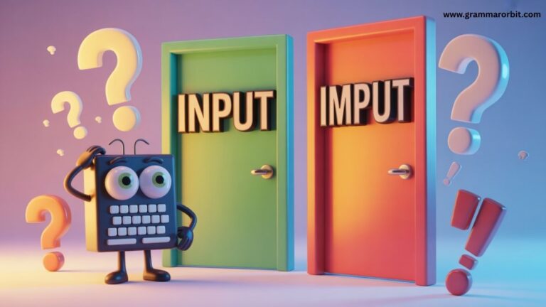 Input or Imput Which One Is Actually Correct? - Grammar Orbit