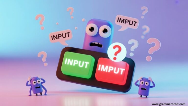 Input or Imput Which One Is Actually Correct? - Grammar Orbit