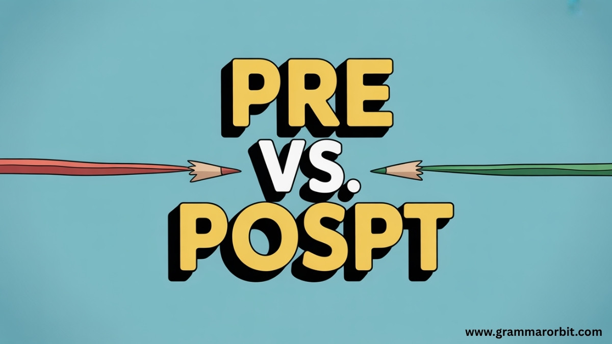 Pre vs Post Understand the Difference and Use Them Correctly - Grammar ...