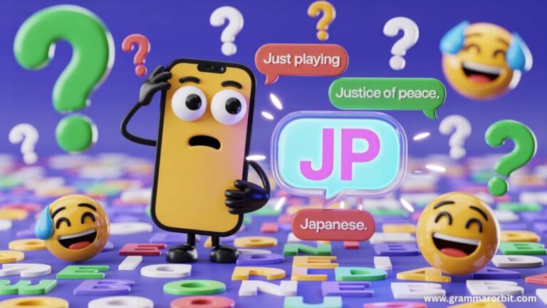 JP Meaning in Text 🤔 The Complete Guide to Acronyms Usage - Grammar Orbit