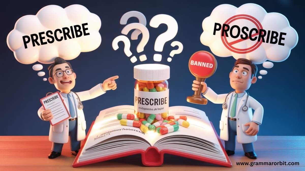 Prescribe vs Proscribe Meaning Usage and Key Differences - Grammar Orbit