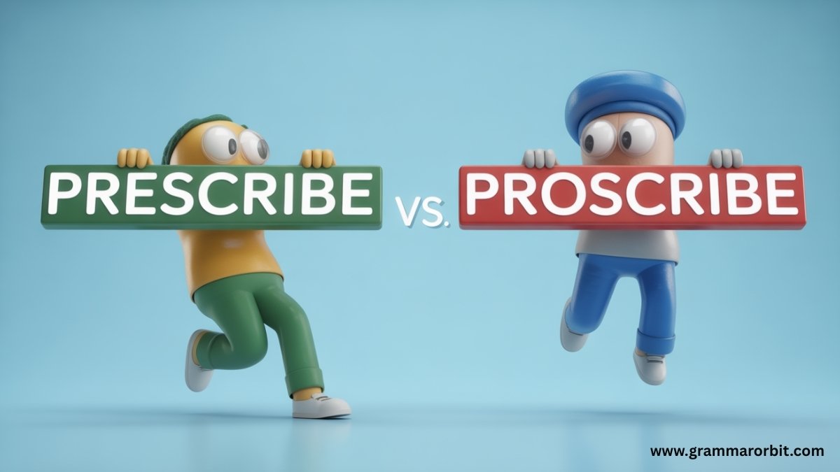 Prescribe vs Proscribe Meaning Usage and Key Differences - Grammar Orbit