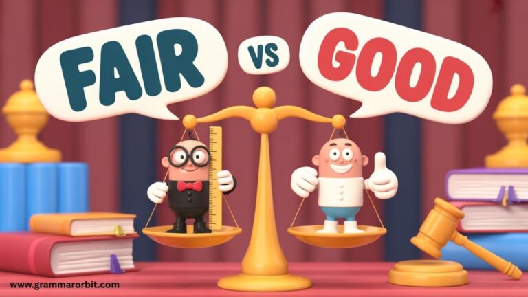 Fair vs Good What’s the Difference? - Grammar Orbit