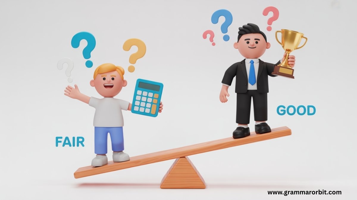 Fair vs Good What’s the Difference? - Grammar Orbit