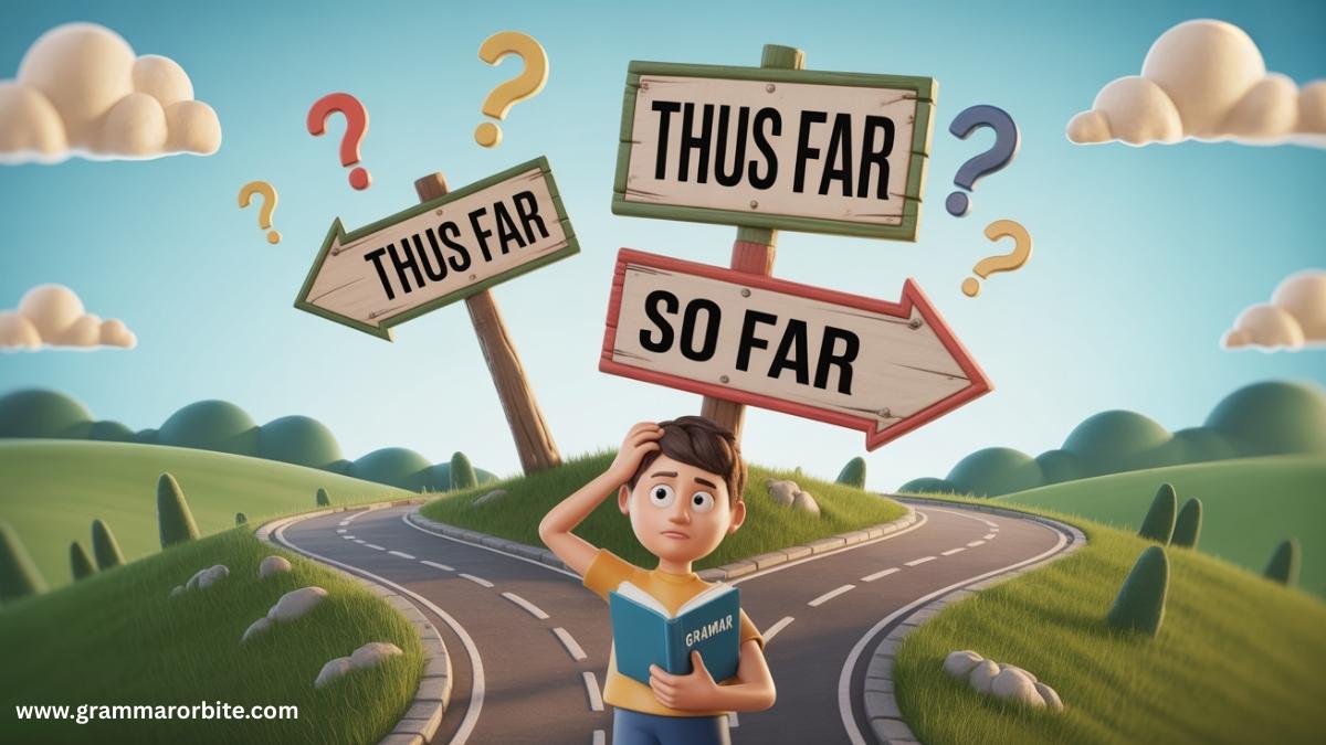 Thus Far vs So Far Meaning Usage and Examples - Grammar Orbit