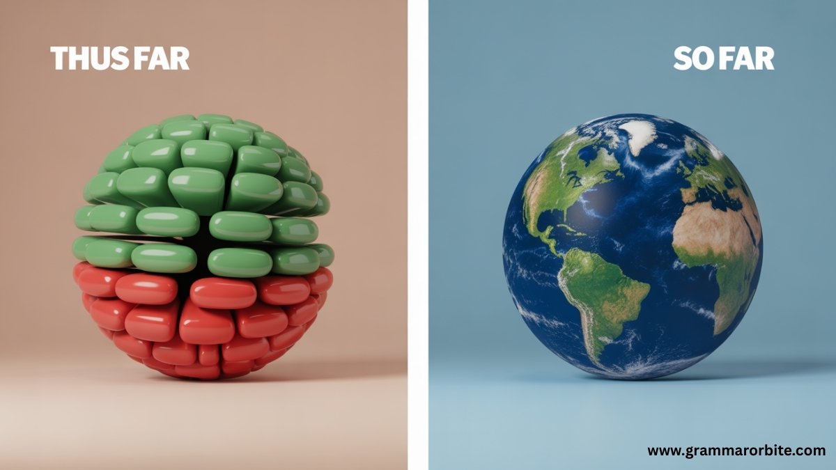 Thus Far vs So Far Meaning Usage and Examples - Grammar Orbit