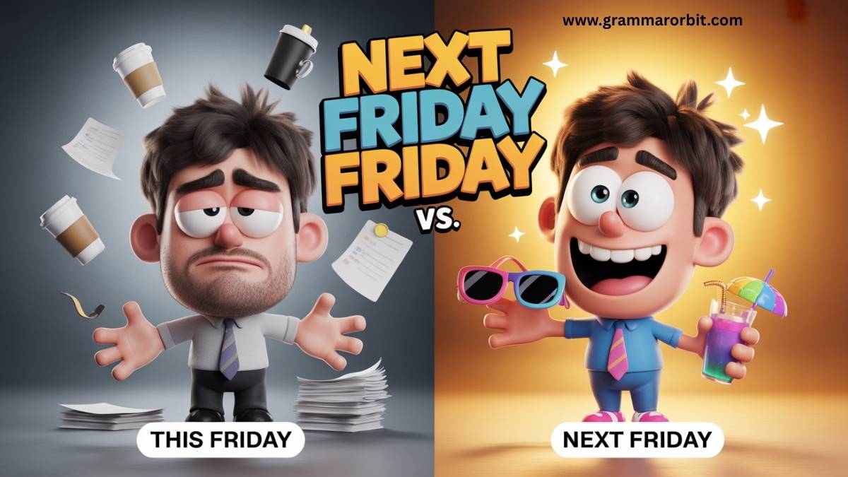 Next Friday vs This Friday The Ultimate Guide - Grammar Orbit