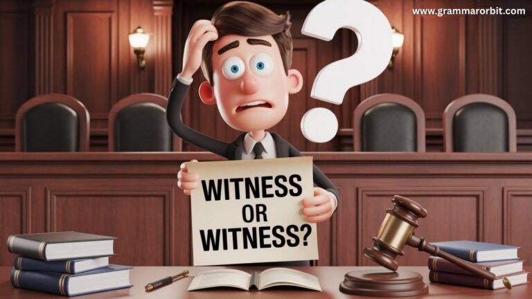 Is It Witnesss or Witness? A Simple Guide - Grammar Orbit