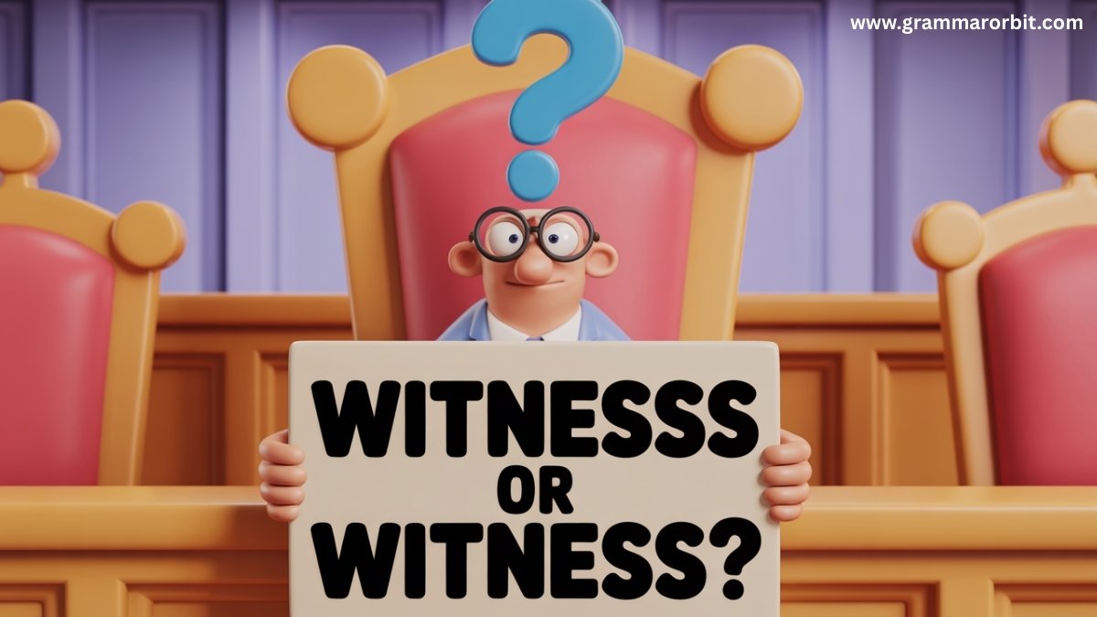 Is It Witnesss or Witness? A Simple Guide - Grammar Orbit