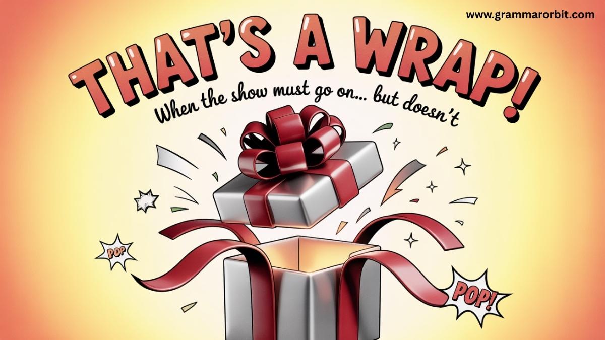 That’s A Wrap Meaning Origin and Usage - Grammar Orbit