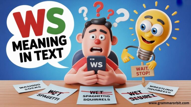WS Meaning in Text 📱 The Complete Guide - Grammar Orbit