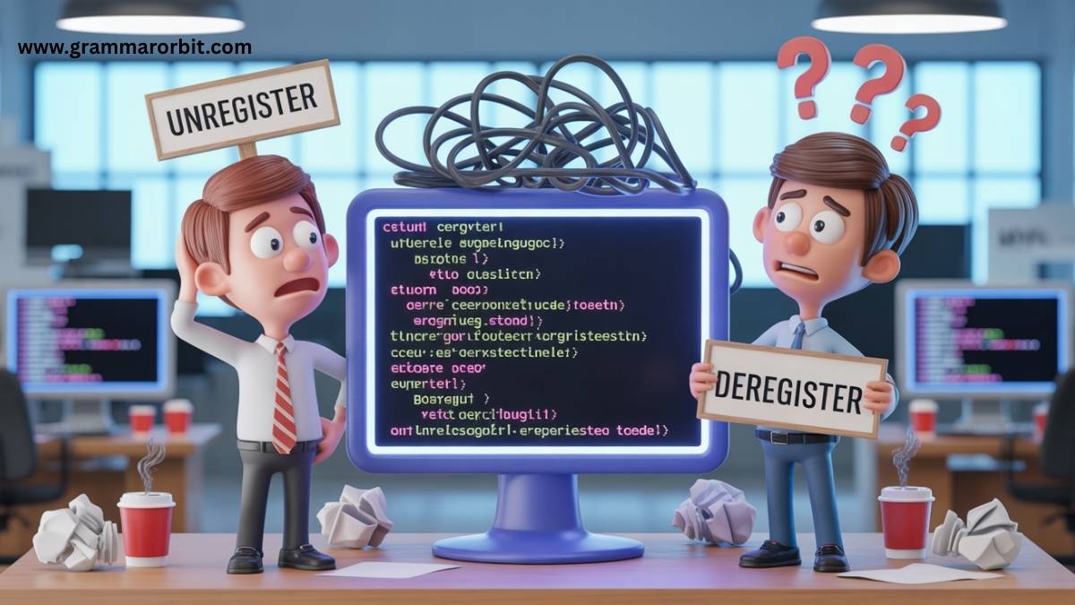 Unregister vs Deregister Clear Differences and Uses - Grammar Orbit
