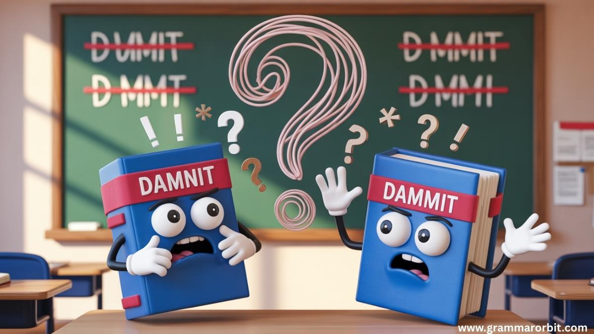 Damnit or Dammit? Learn How to Swear Correctly - Grammar Orbit