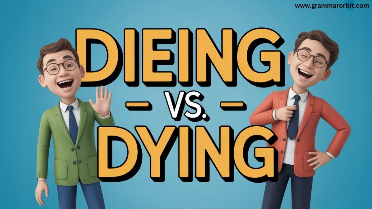Dieing vs Dying: What’s the Difference? - Grammar Orbit