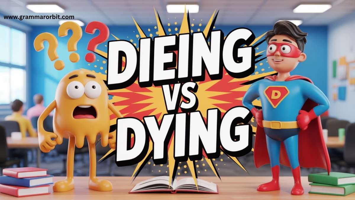 Dieing vs Dying: What’s the Difference? - Grammar Orbit