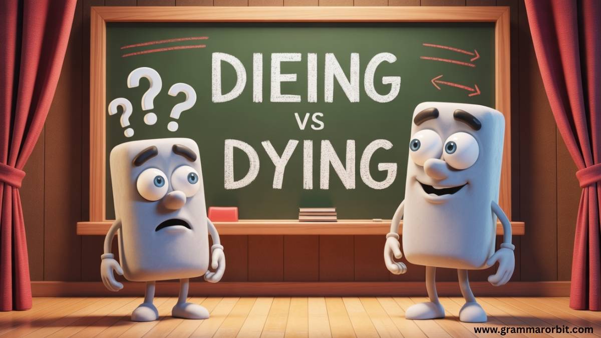 Dieing vs Dying: What’s the Difference? - Grammar Orbit