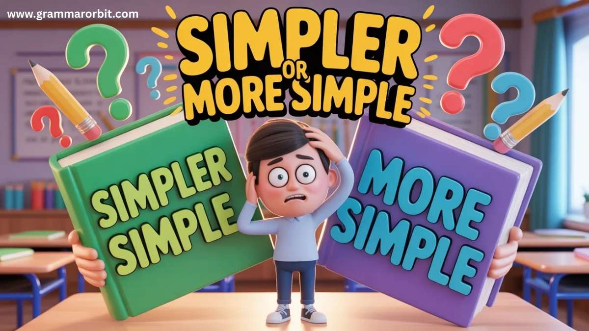 Simpler or More Simple Grammar Rules Made Easy - Grammar Orbit