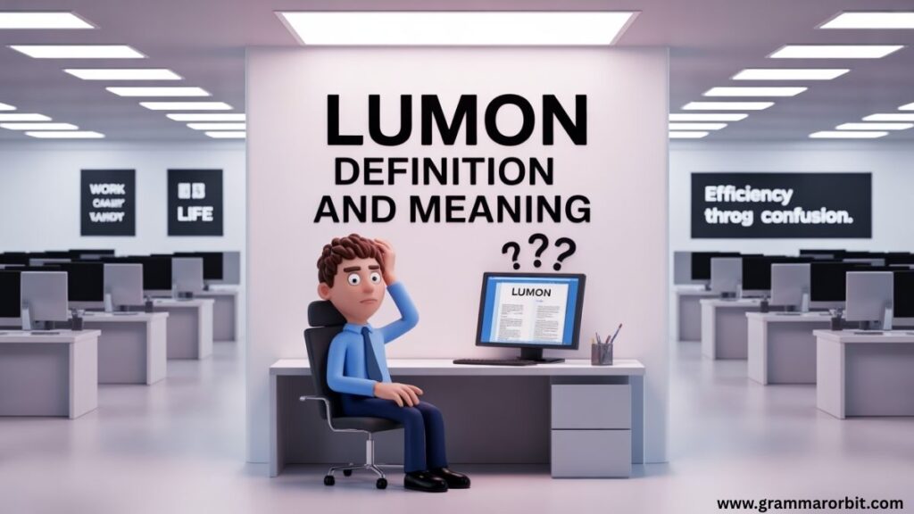 Lumon Definition and Meaning: a complite giude - Grammar Orbit
