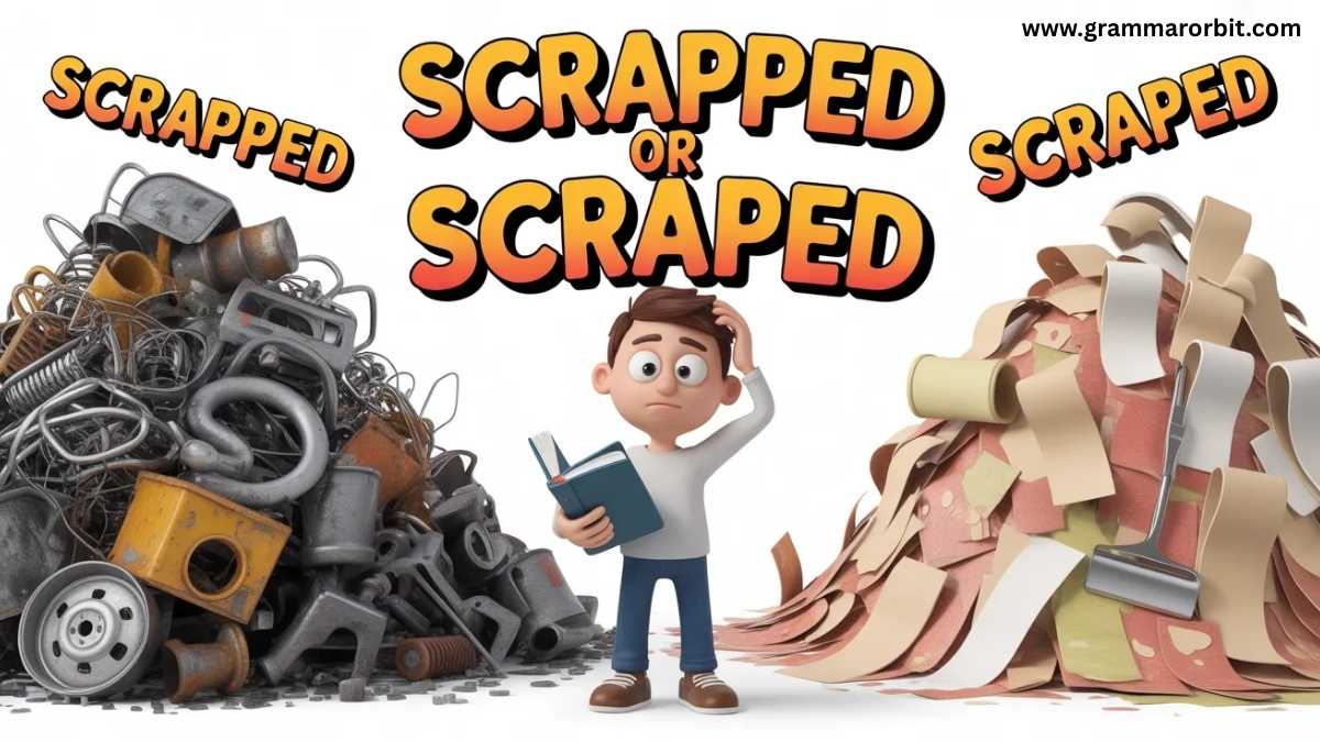 Scrapped or Scraped? Let’s Clarify the Confusion Once and for All ...