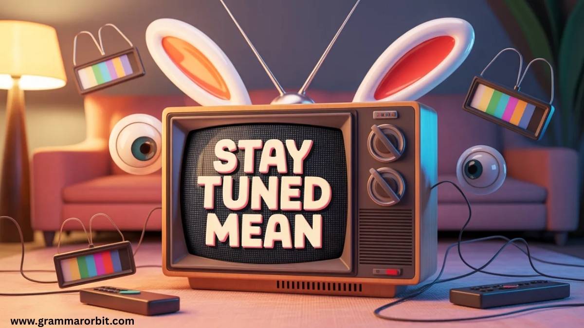 What Does Stay Tuned Mean? (With 21 Polite Alternatives) - Grammar Orbit