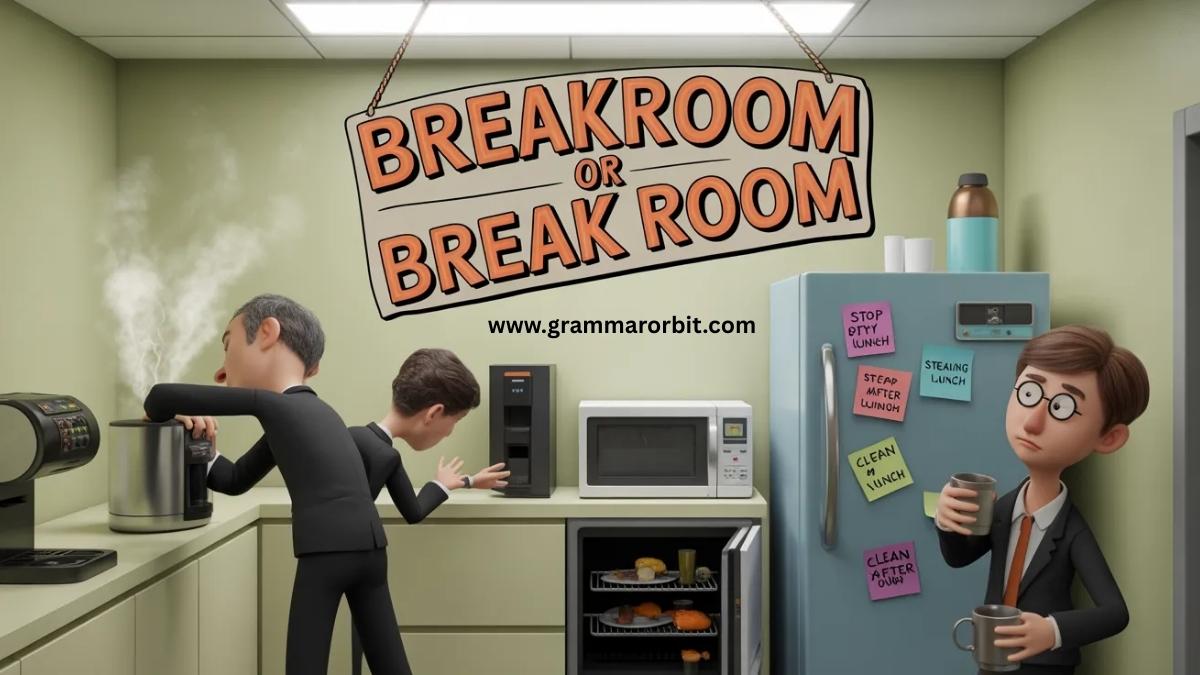 breakroom or break room The Correct Spelling - Grammar Orbit