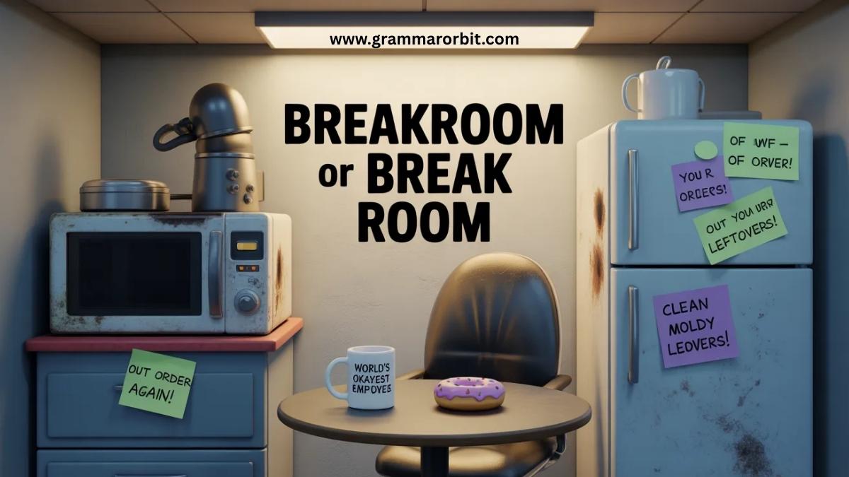 breakroom or break room The Correct Spelling - Grammar Orbit