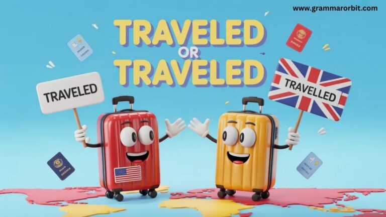 Traveled or Travelled How to Use the Correct Spelling - Grammar Orbit