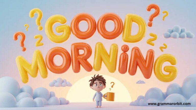 Goodmorning or Good Morning A Complete Guide - Grammar Orbit
