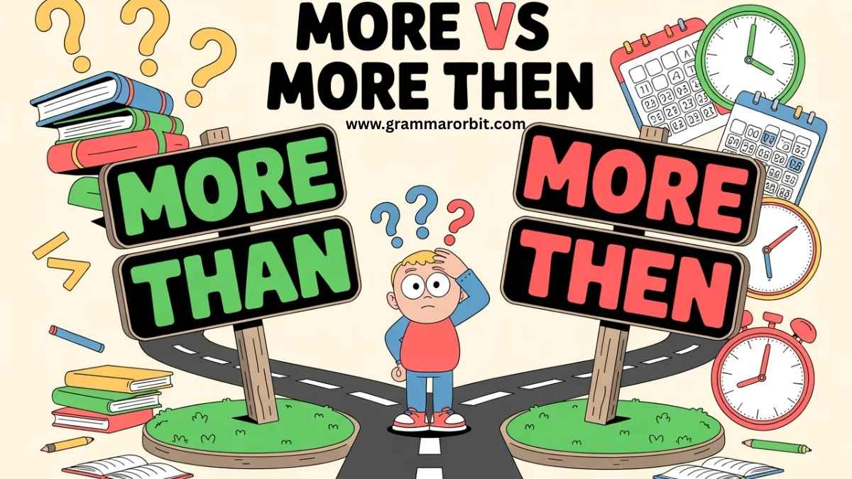 More Than vs More Then The Correct Usage Explained - Grammar Orbit