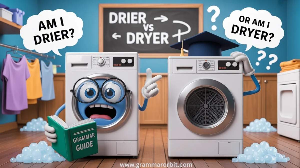 Drier vs Dryer What’s the Real Difference? - Grammar Orbit