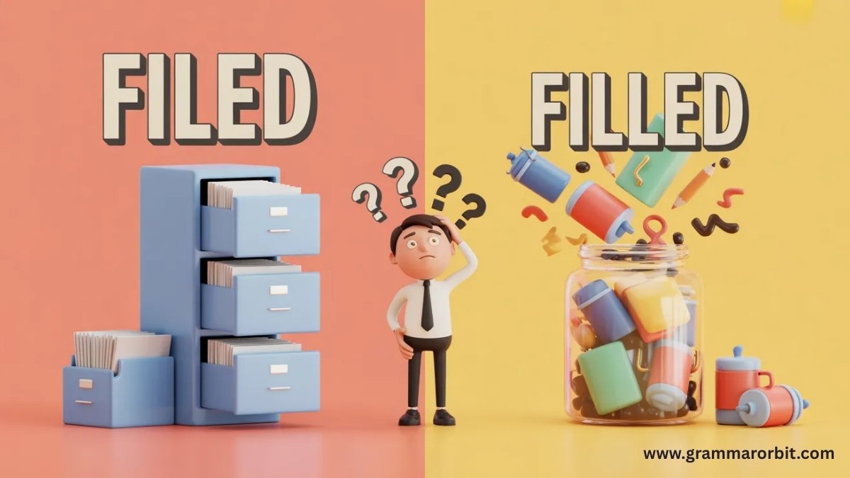 Filed vs Filled What’s the Real Difference? - Grammar Orbit