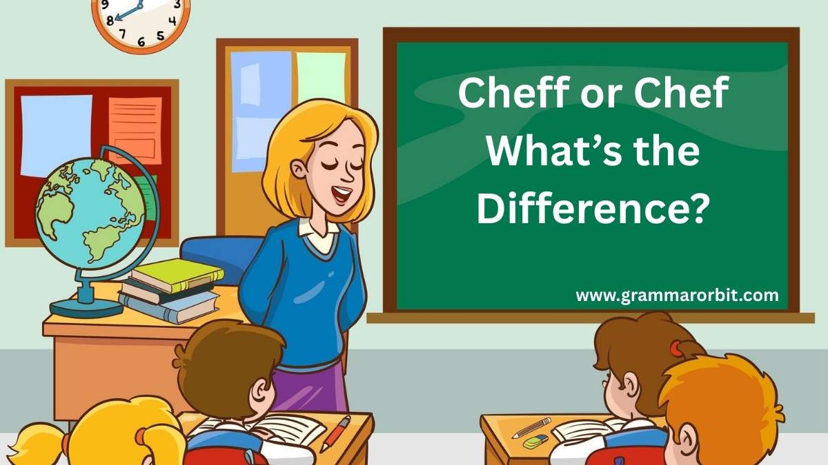 Cheff or Chef Which One Is Correct? - Grammar Orbit