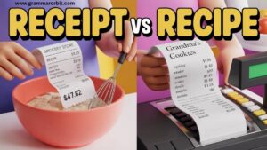 Receipt vs Recipe Understanding the Historical Difference - Grammar Orbit
