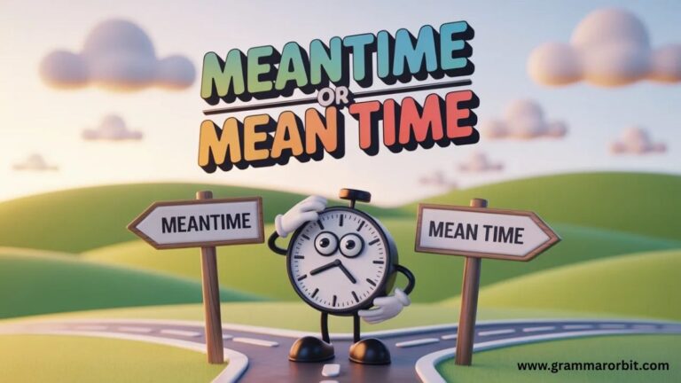 Meantime or Mean Time Complete Guide to Grammar - Grammar Orbit