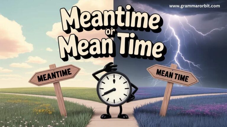 Meantime or Mean Time Complete Guide to Grammar - Grammar Orbit