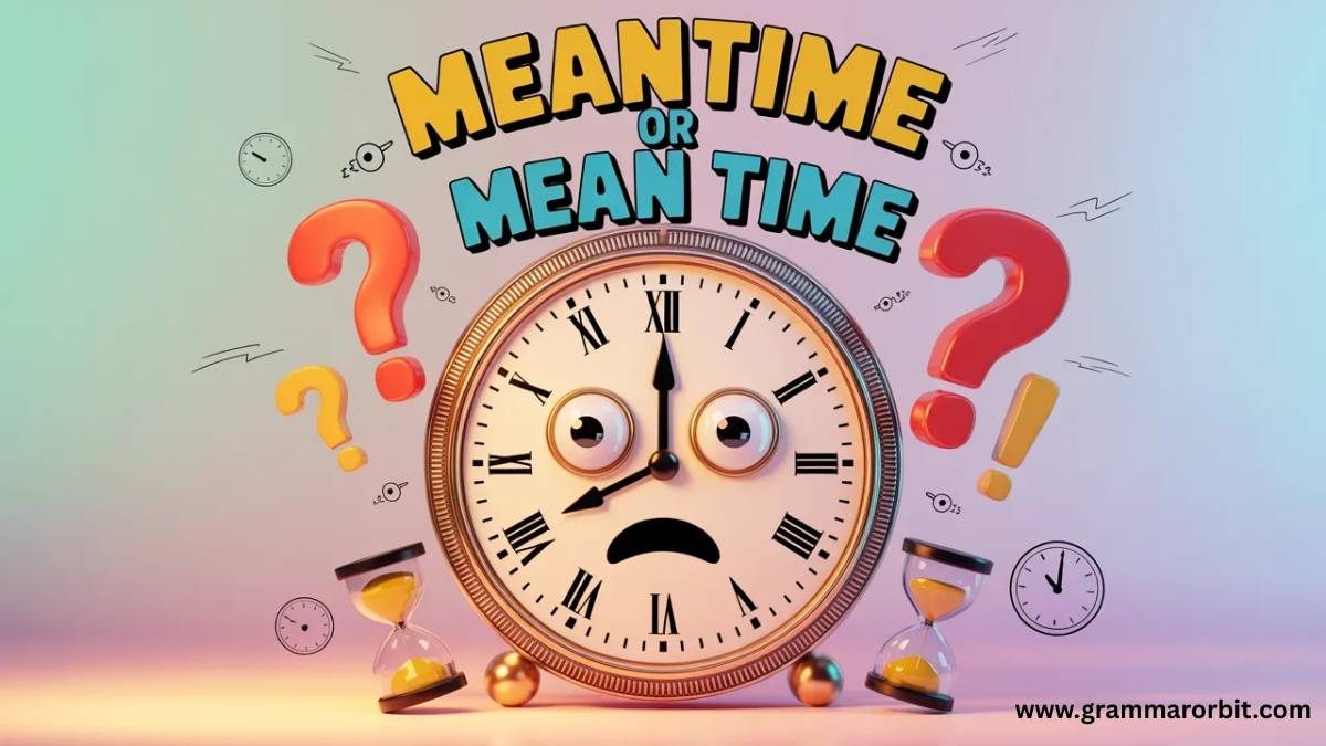 Meantime or Mean Time Complete Guide to Grammar - Grammar Orbit