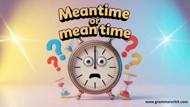 Meantime or Mean Time Complete Guide to Grammar - Grammar Orbit