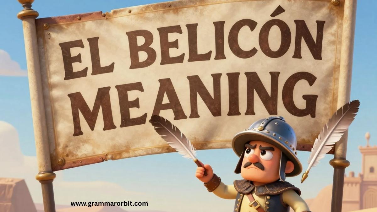 El Belicon Meaning: What You Need to Know in 2026 - Grammar Orbit