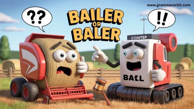 Bailer or Baler The Complete Guide - Grammar Orbit