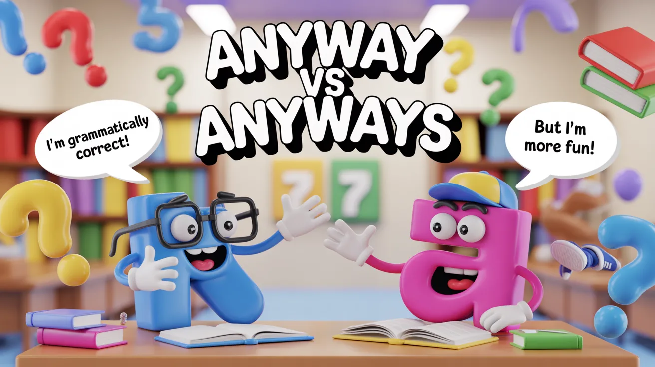 Anyway vs Anyways The Real Difference - Grammar Orbit