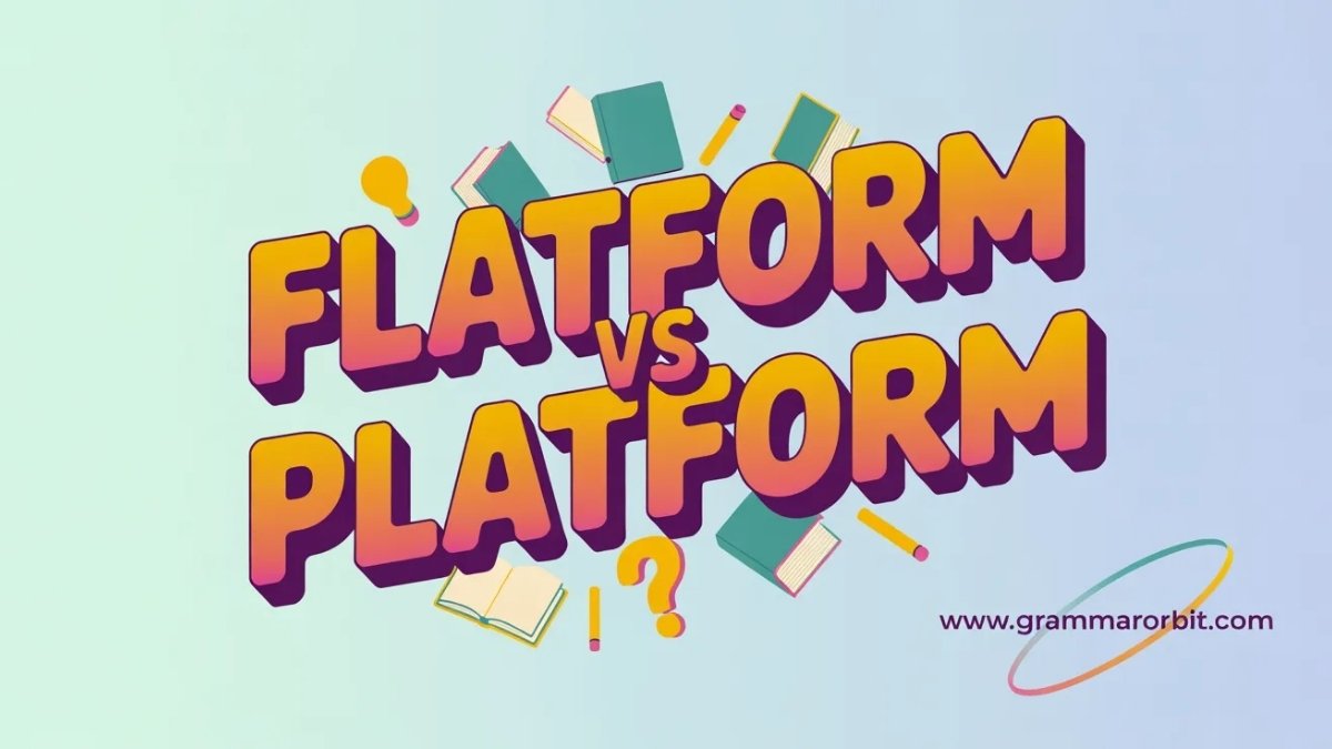 Flatform vs Platform the complete Guide - Grammar Orbit
